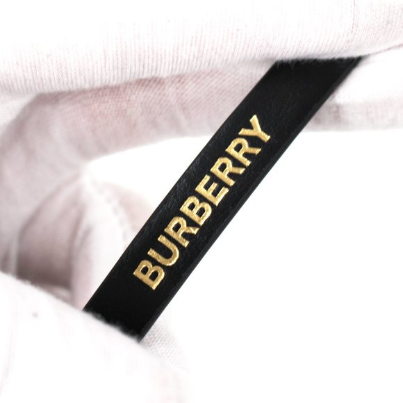 Burberry | Accessories | Burberry Black Leather Studded Alphabet V ...